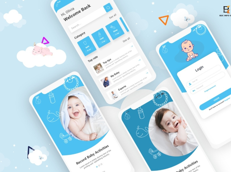 Baby Care App by B2C Info Solutions on Dribbble