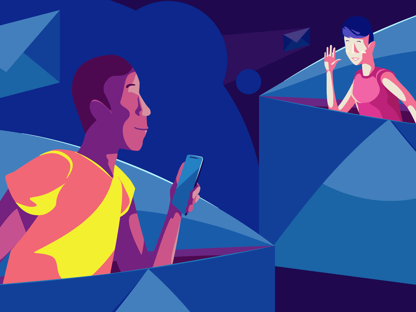 UX4Sight - Contact Page Illustration by Vivid Motion® on Dribbble