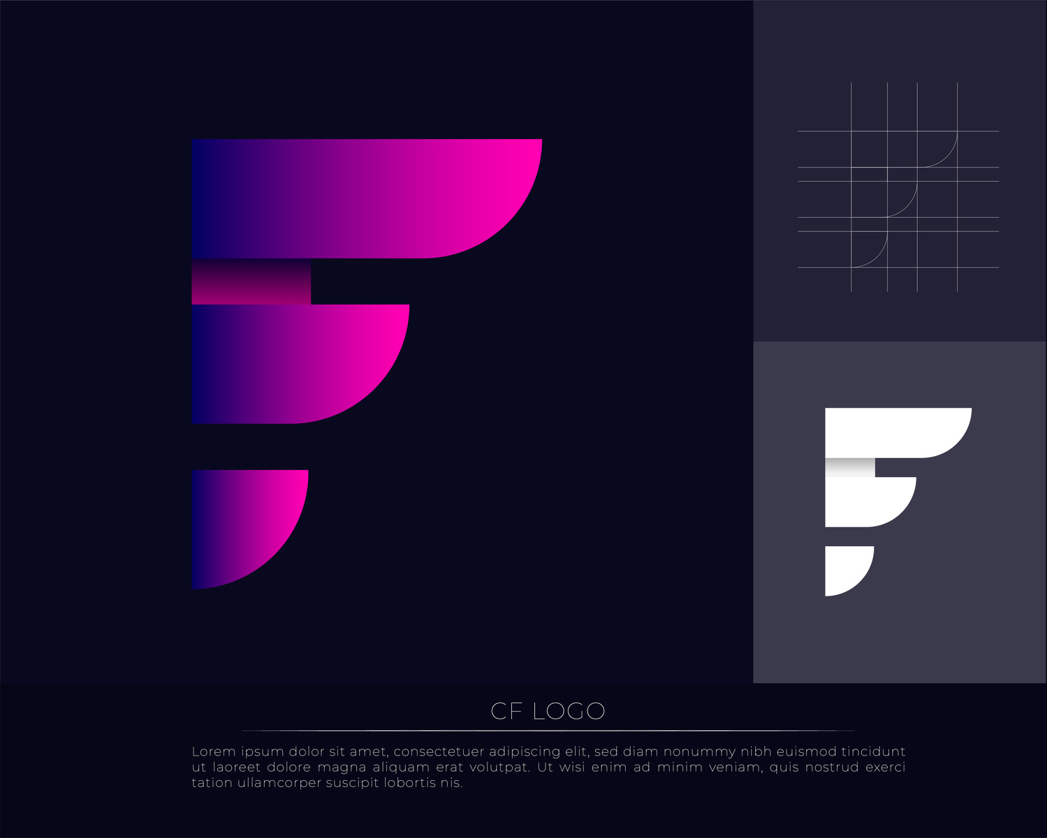 Modern unused F latter Logo Design by VectXperts on Dribbble