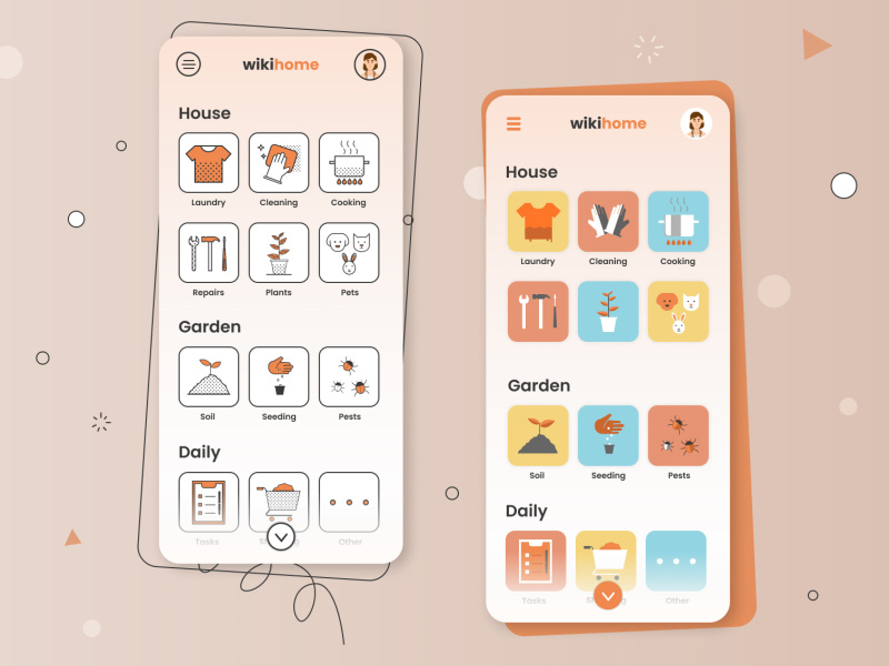 Wikihome House Management App by May Bogdanova on Dribbble