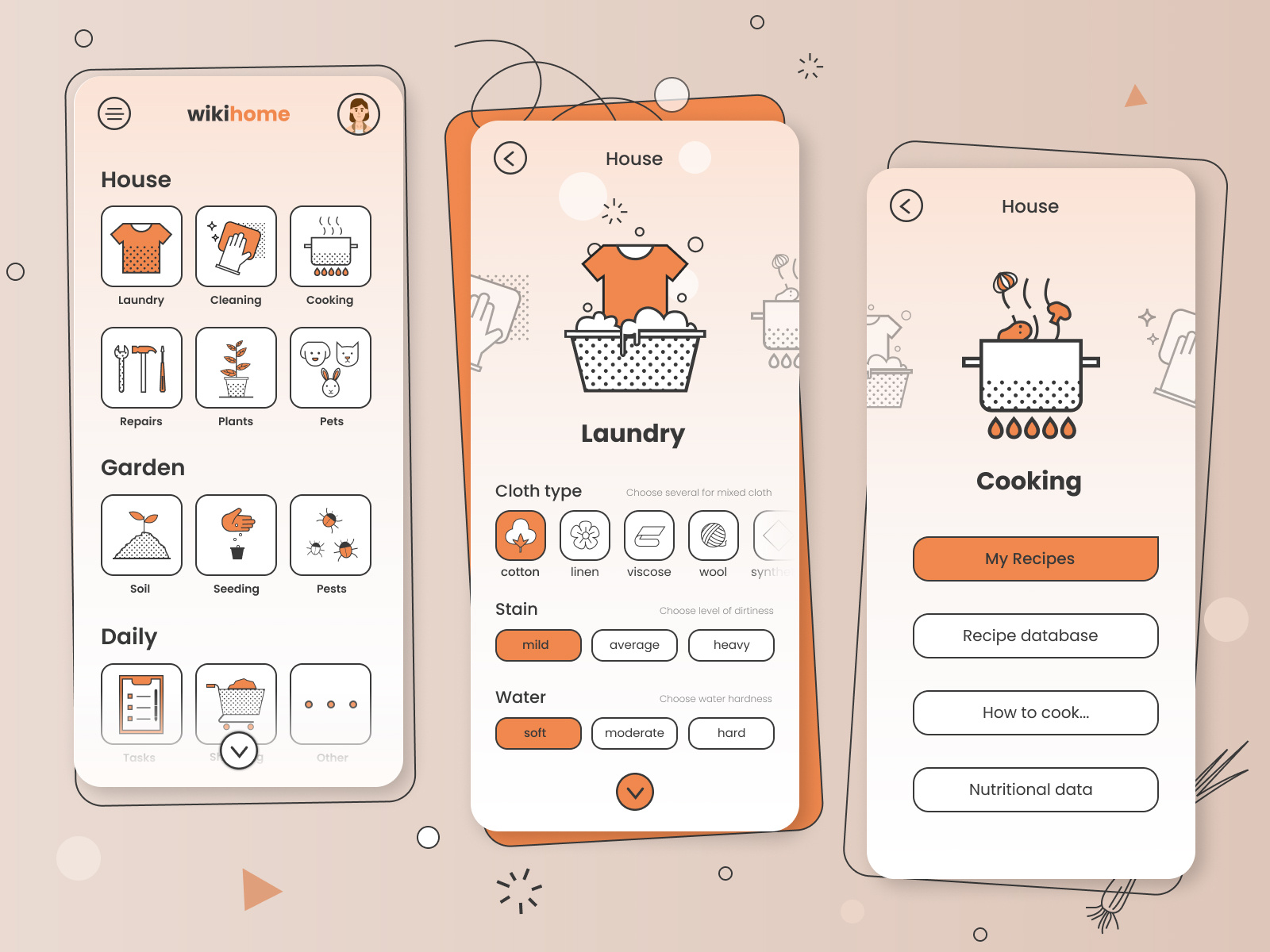 Wikihome House Management App - V1 by May Bogdanova on Dribbble