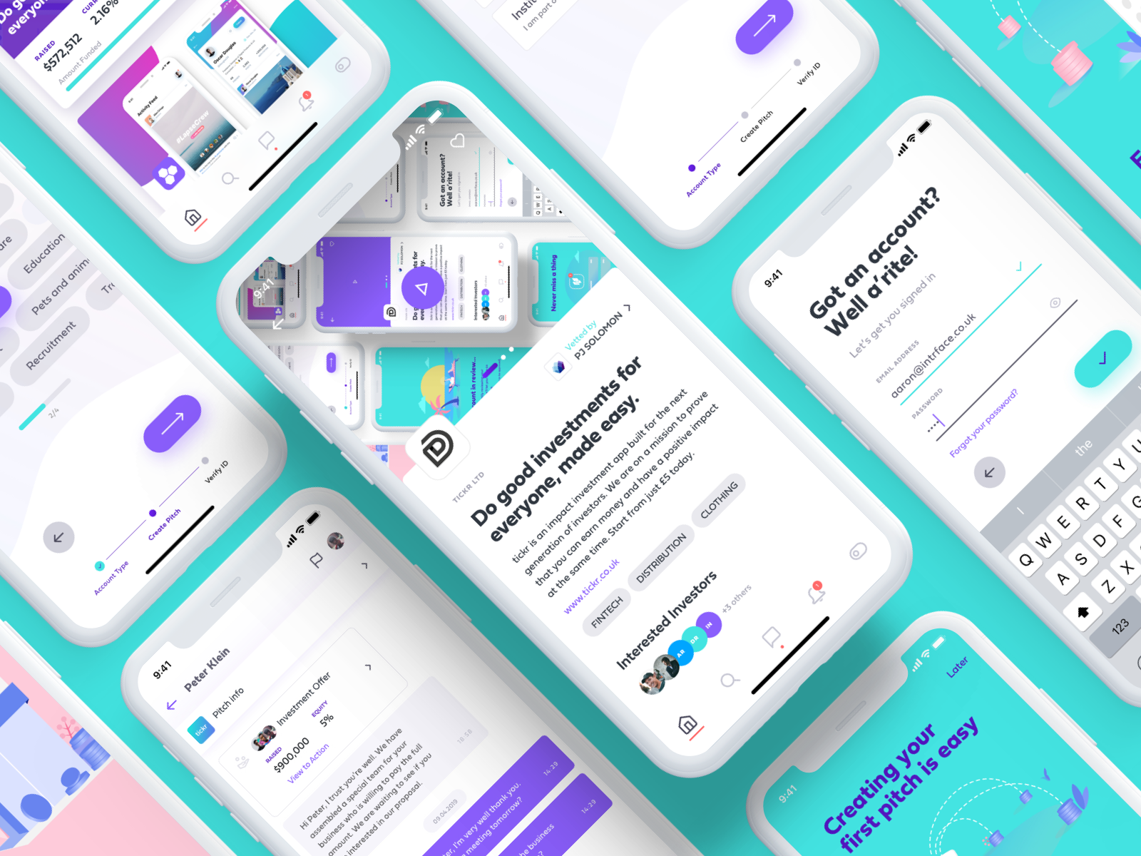 Investr Cap Mobile App by Aaron Humphreys for Intrface on Dribbble