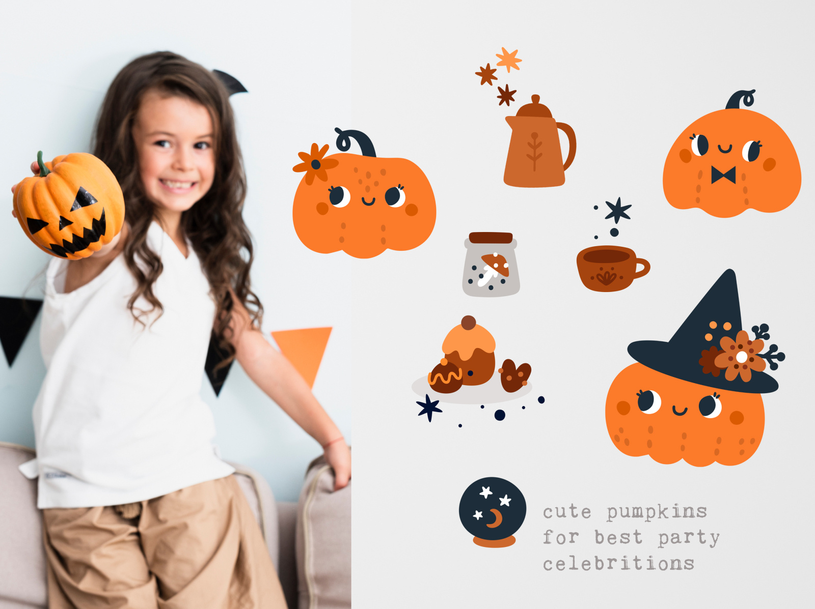 Halloween clipart collection by Natalia M on Dribbble