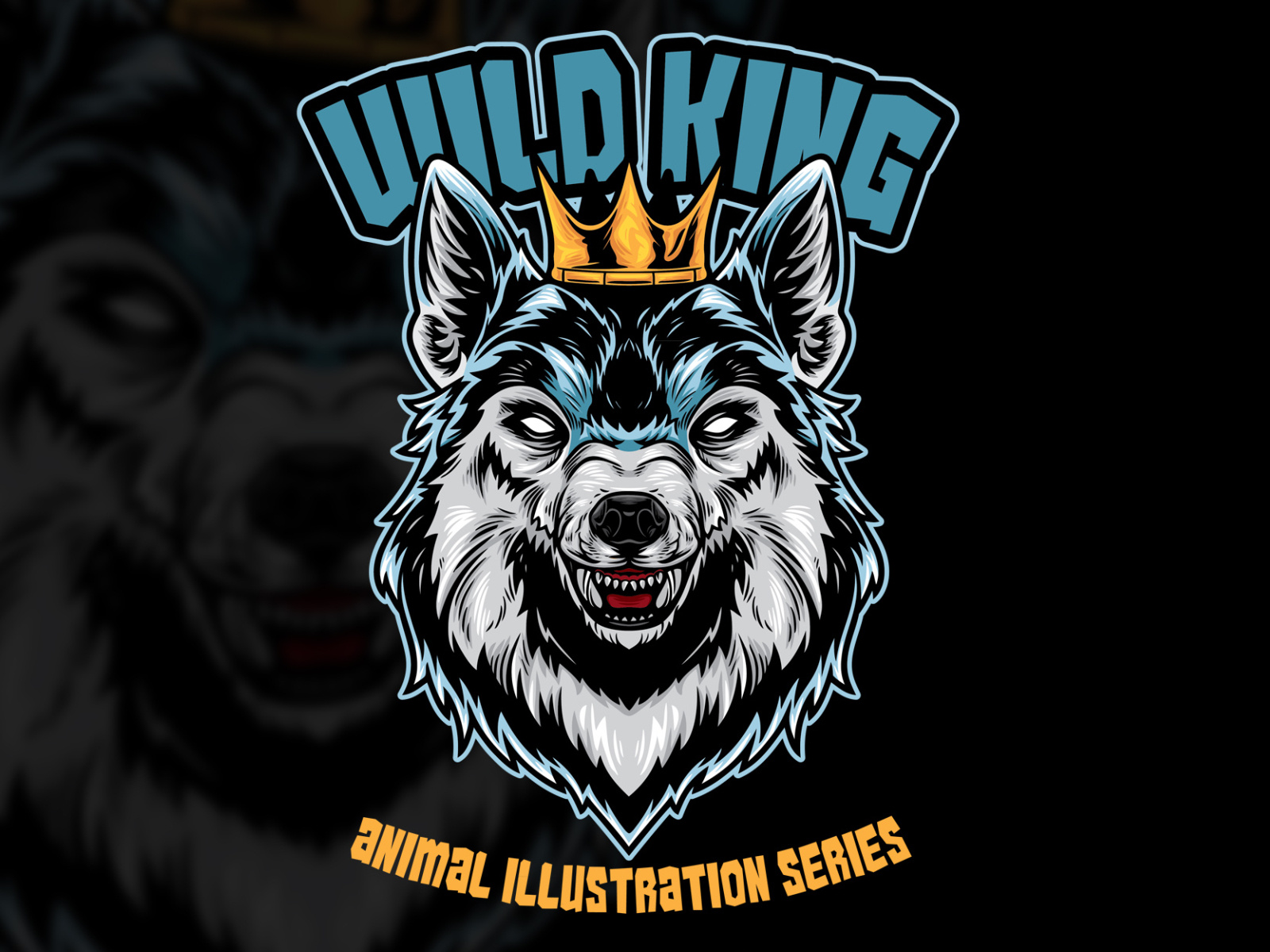 Wolf King - Logo Vector Illustration by Halimun on Dribbble