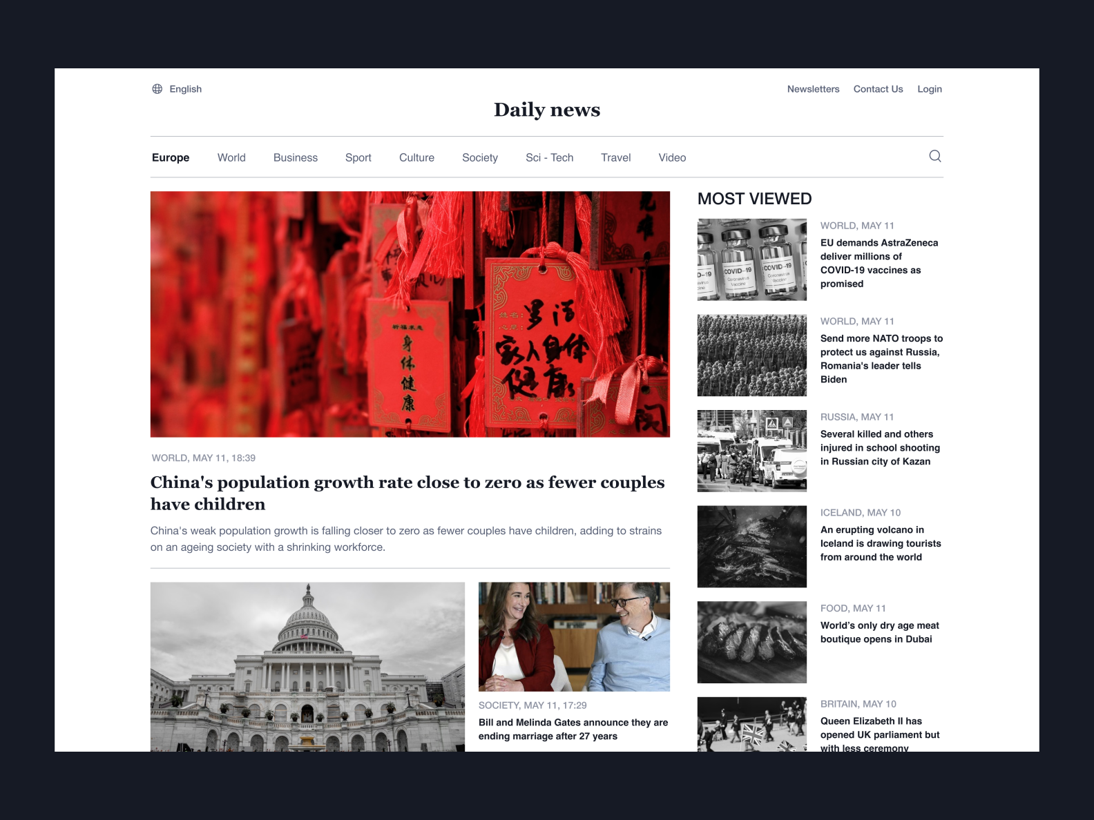 news by Anastasia on Dribbble