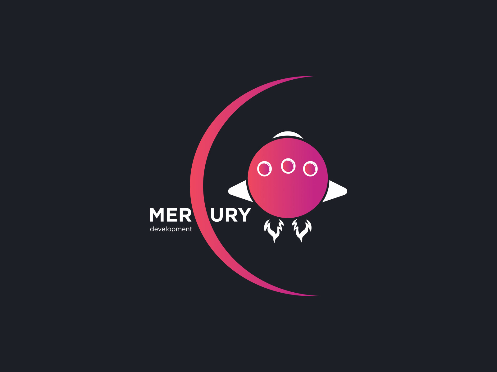 Mercury Development Logo Concept by Valeria Bagyinszki on Dribbble