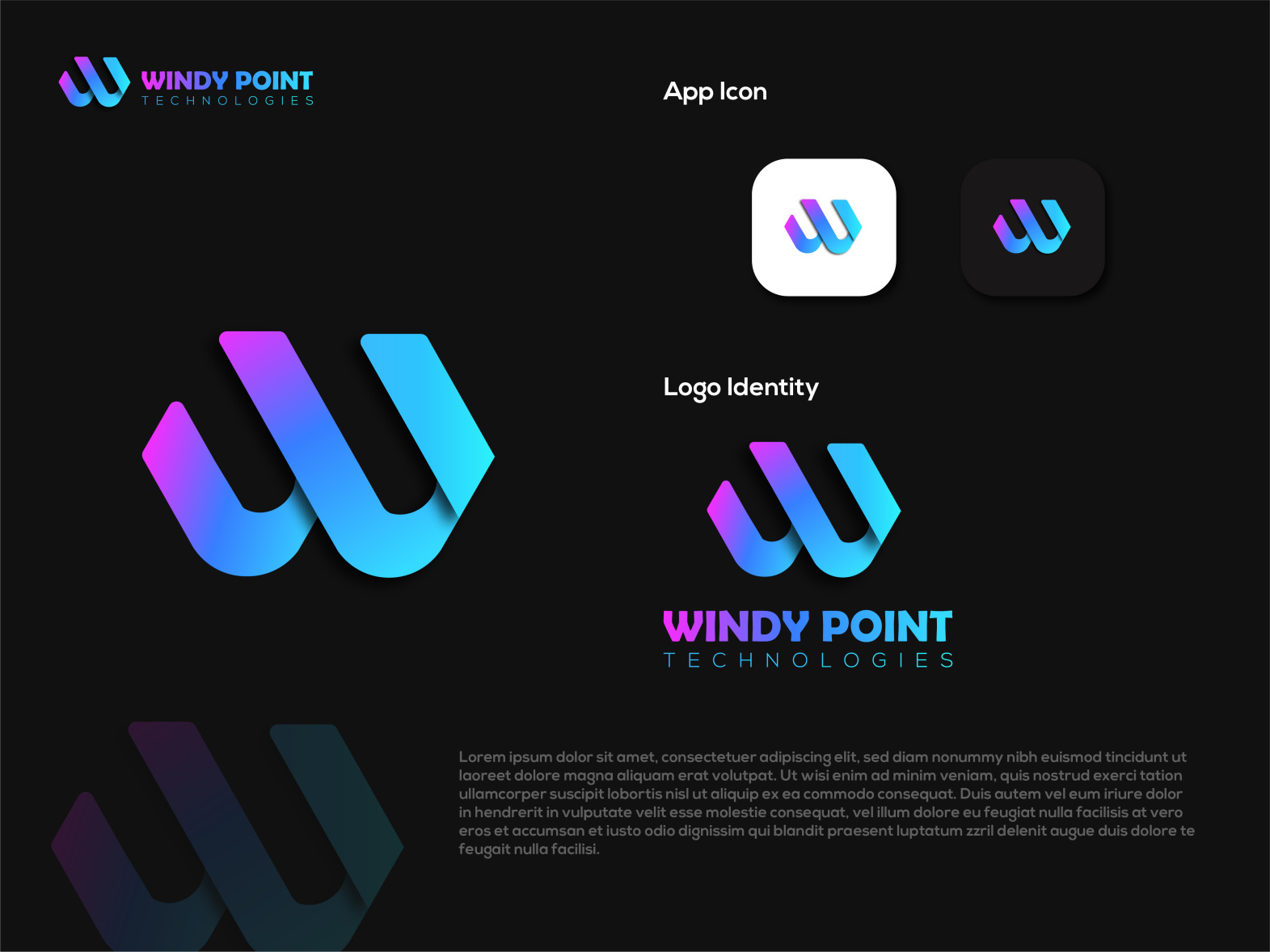 Windy Point Logo by MD Bodiuzzaman on Dribbble