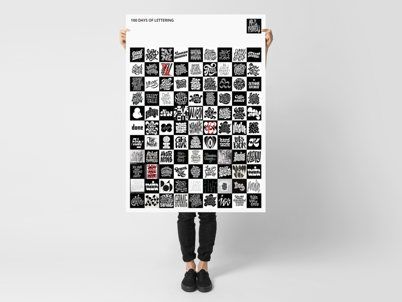 100 Days of Lettering by Tamara Arkatova on Dribbble