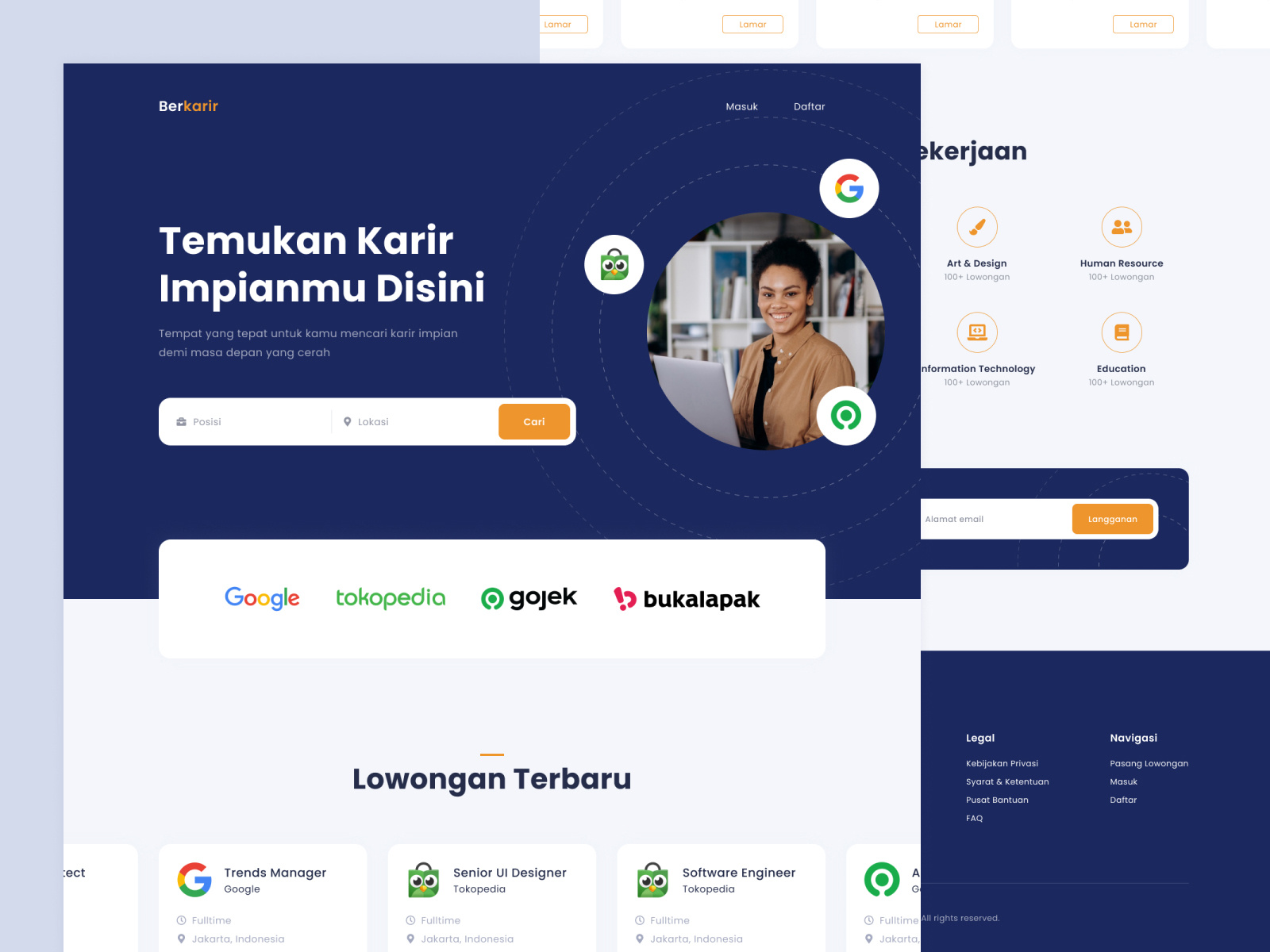 Berkarir - Job Seeker Website Exploration by Pinsilabs on Dribbble
