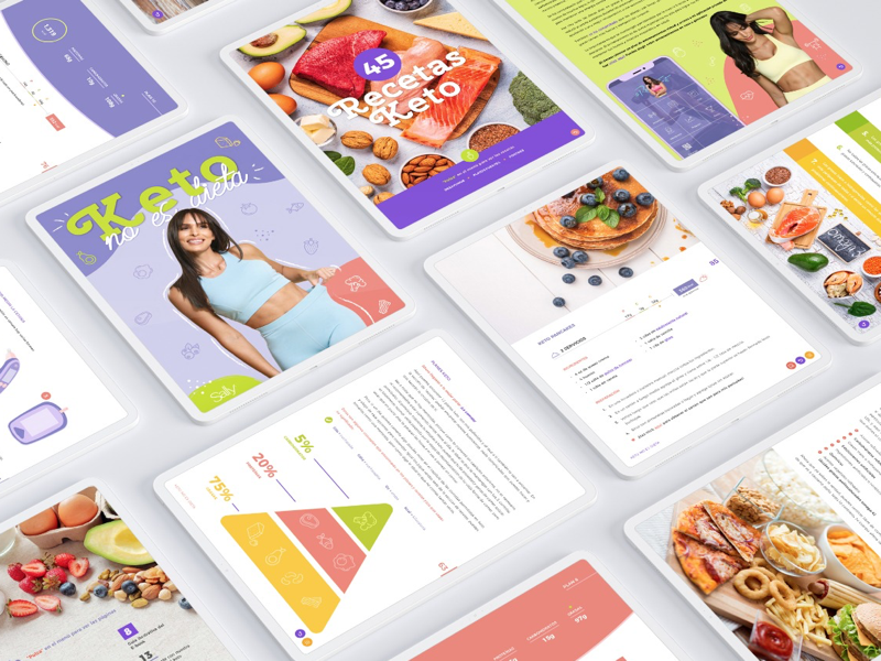 Nutrition book design by Luisaura Jesmin on Dribbble