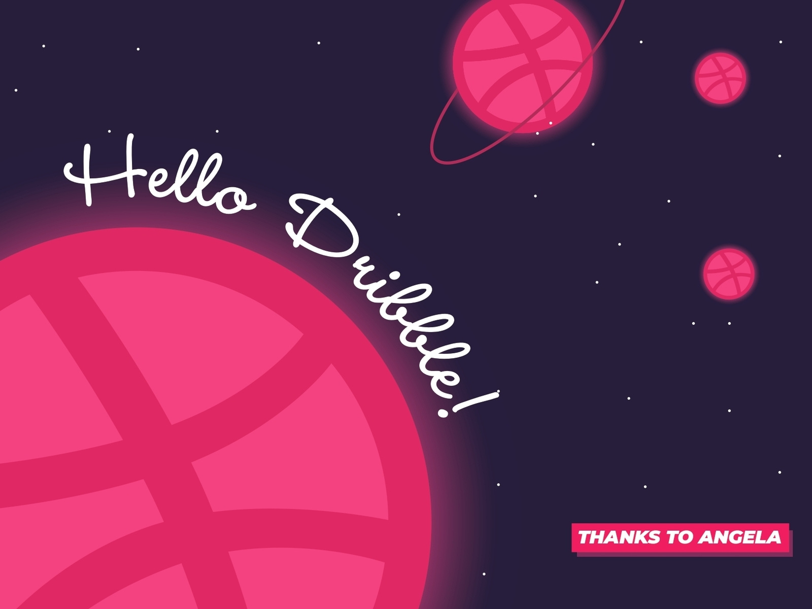 Hello Dribble by Juliana Loggia on Dribbble