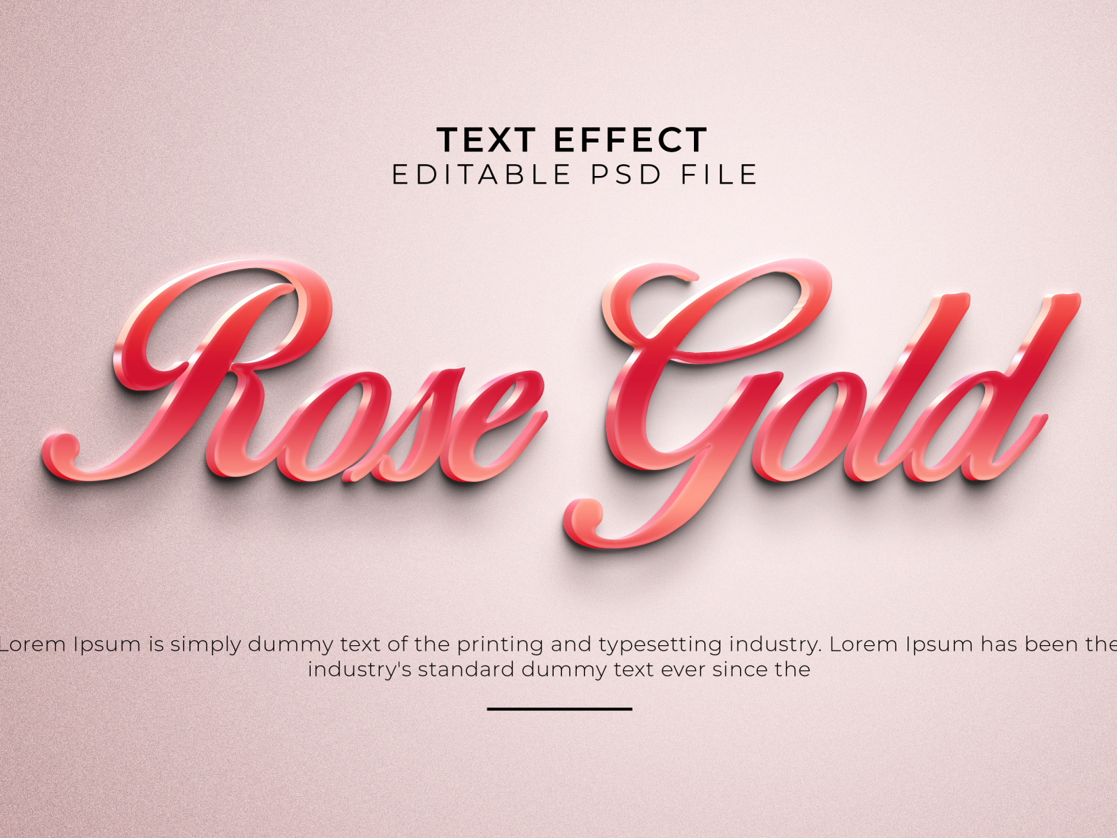 3D text effect template by Mst Mokta on Dribbble