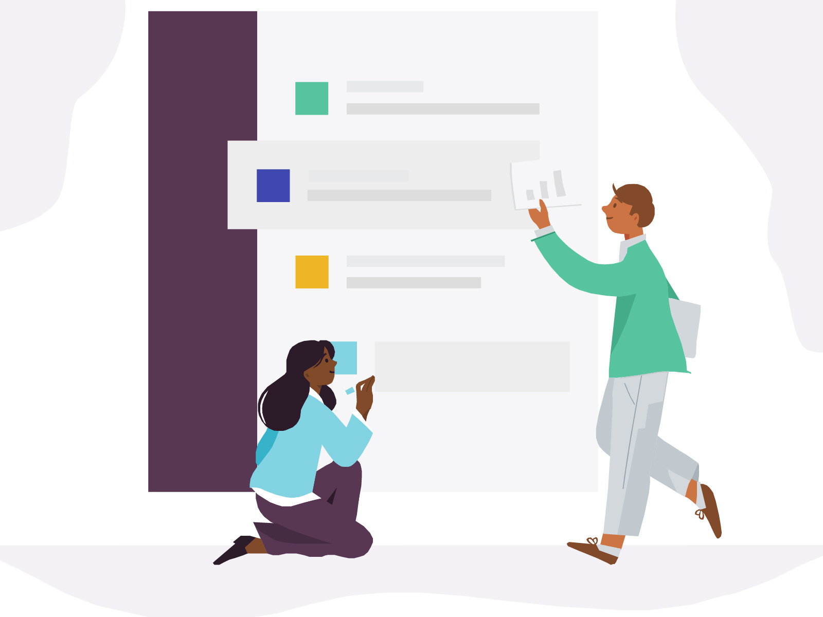 Slack illustration concept by Sonam Sahu on Dribbble