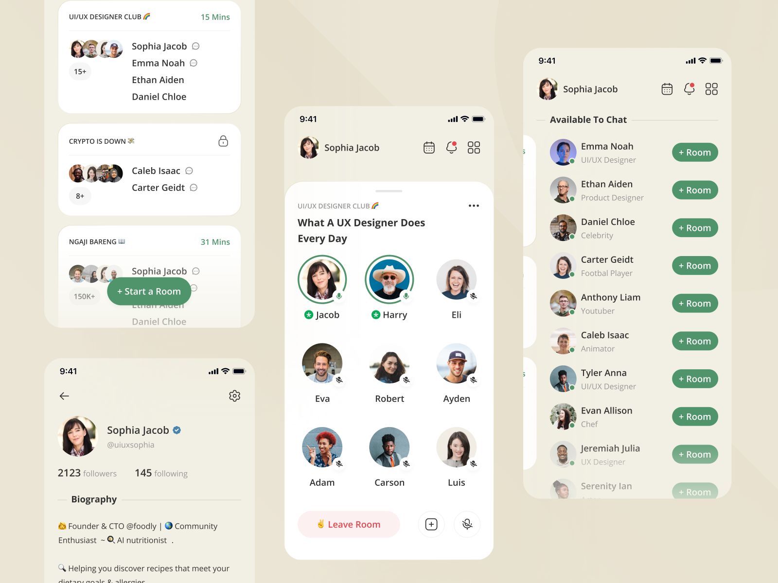 Clubhouse App Redesign by Nazmi Javier on Dribbble