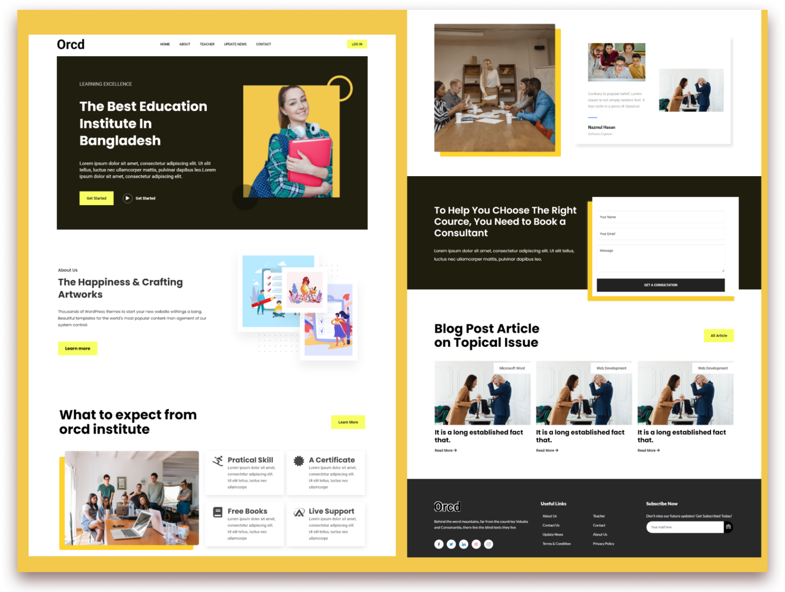 Educational Website Design And Development By Syed Nazmul Hasan