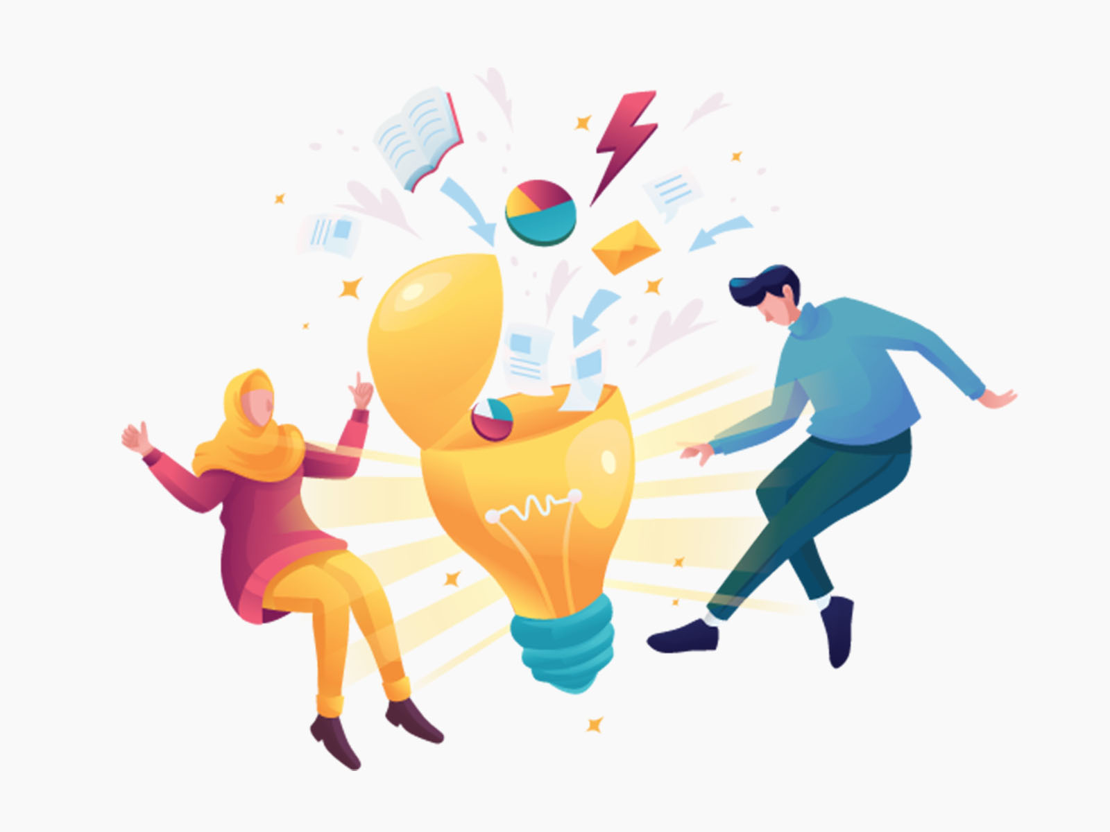 Brainstorming Illustration by Pixel True on Dribbble