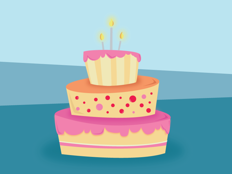 Birthday Cake by Sarah Williams on Dribbble