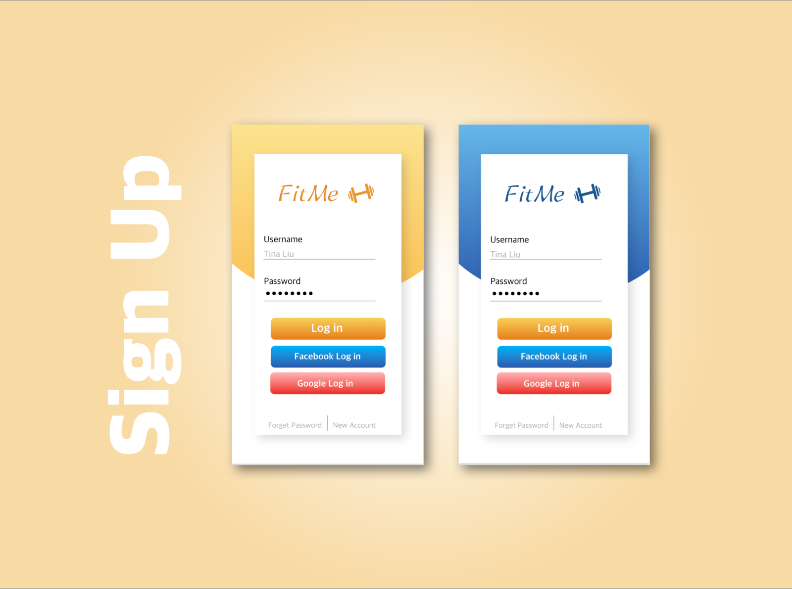 Daily UI 01_Sign Up by Yi-Ting, Liu (Tina Liu) on Dribbble
