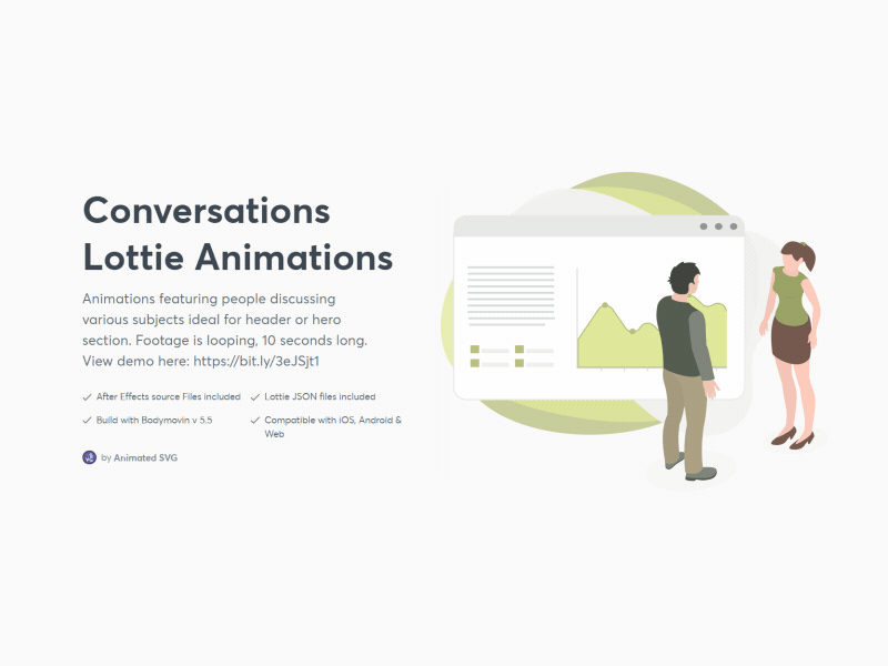 People talking animation - Lottie by LottieFolder.com on Dribbble