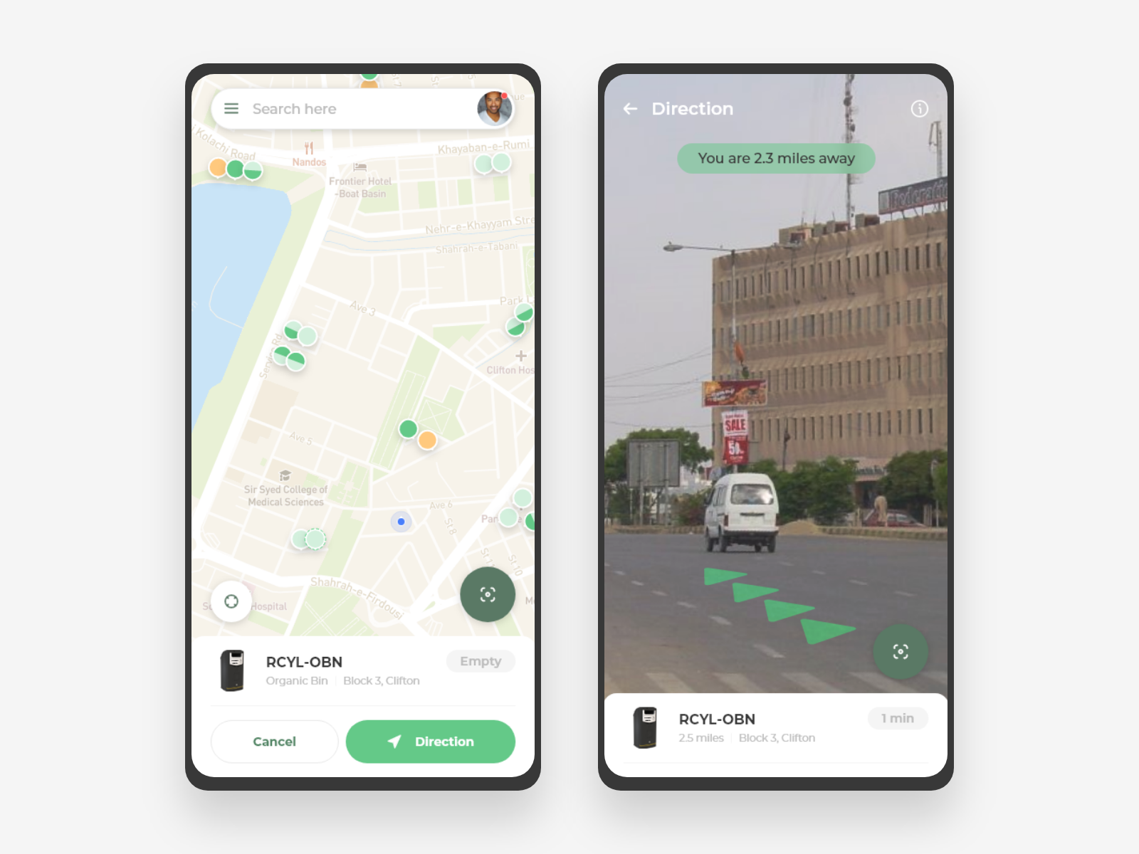 Recylo - Direction & AR View by Pir Ahmed on Dribbble