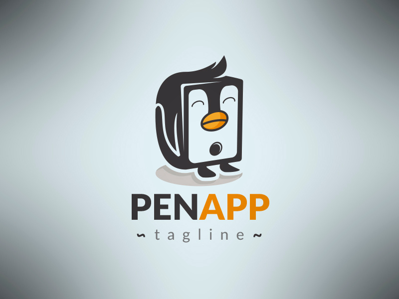 Penguin App Logo by Ruben on Dribbble