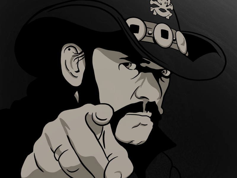 Lemmy illustration by Cliff Lummus on Dribbble