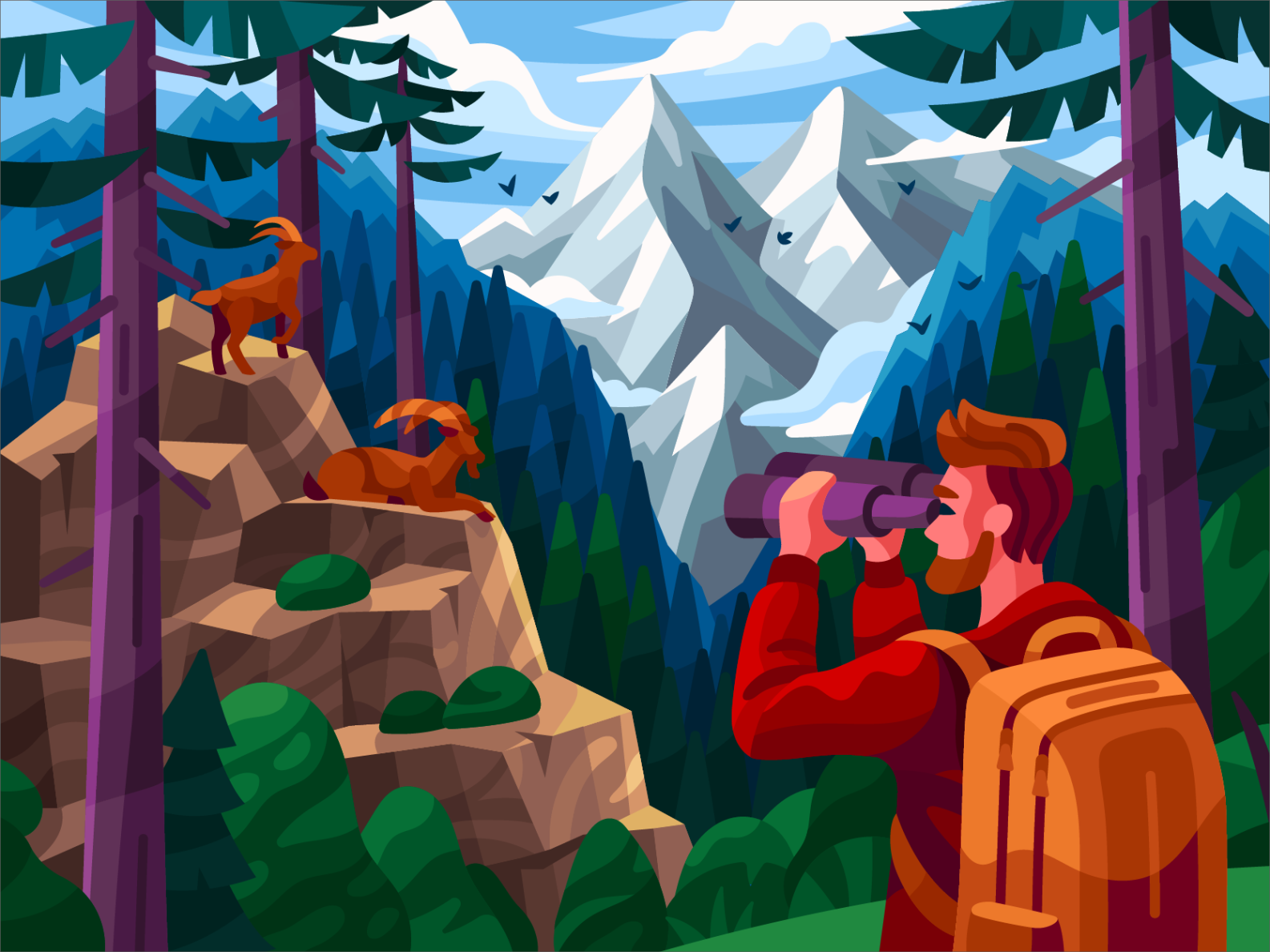 Nature lover by Julia Bezvershenko on Dribbble