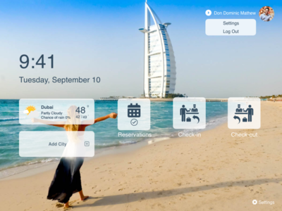 iPad - Hotel Check-in app by DON DOMINIC MATHEW on Dribbble