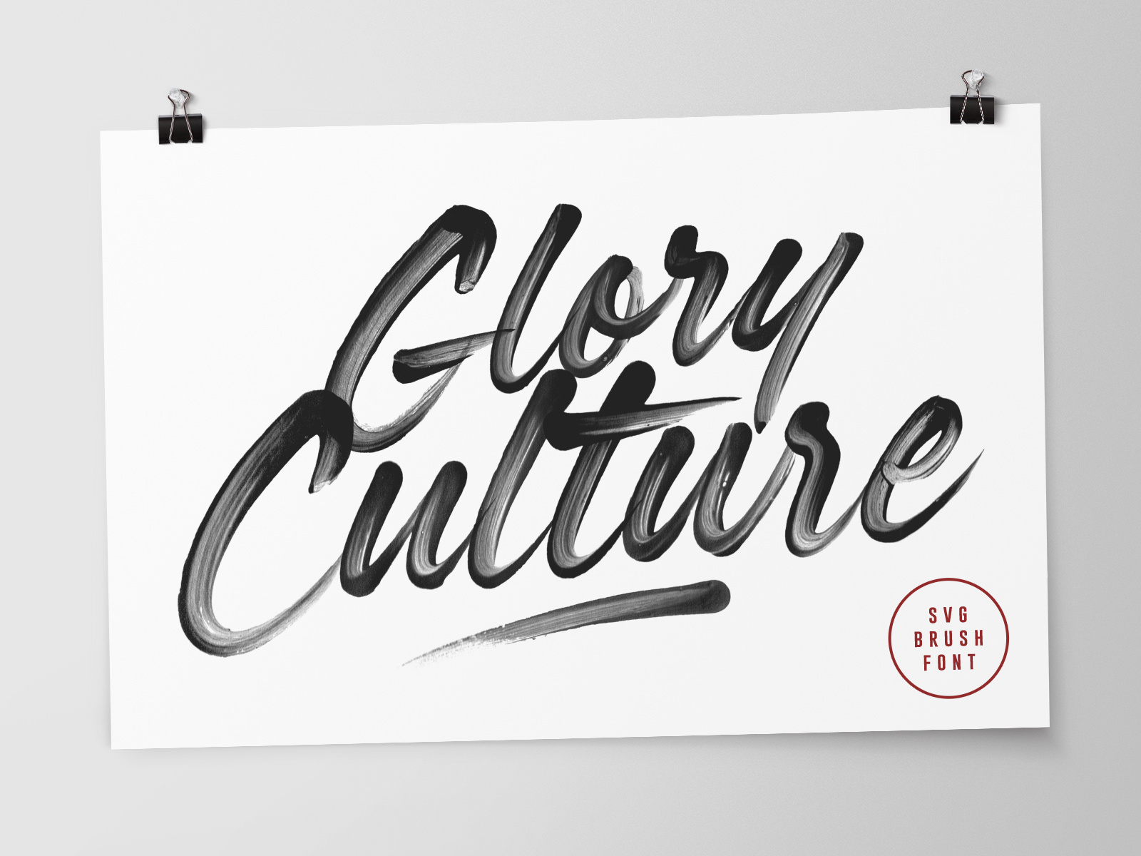 Glory Culture SVG Brush Font by Set Sail Studios on Dribbble