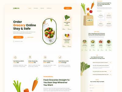 Grocen - Online Grocery Delivery by Zumur Deb on Dribbble