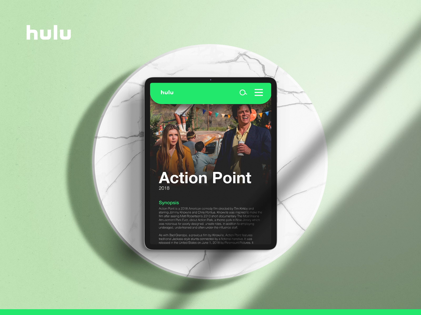 Hulu UI series : 02 - Action Point by Troy Spoelma on Dribbble