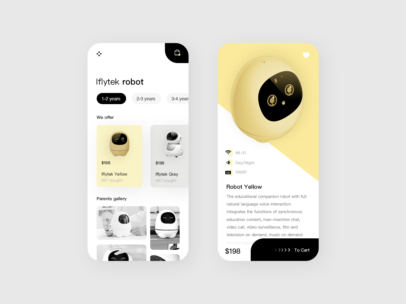 Robot UI by Vinci-Tian on Dribbble