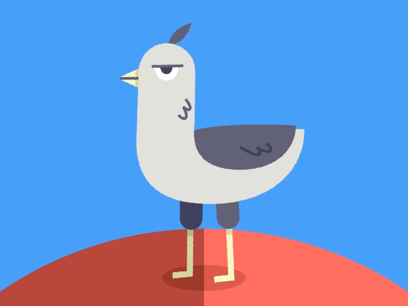 Pigeon Strut GIF by Eden Weingart on Dribbble