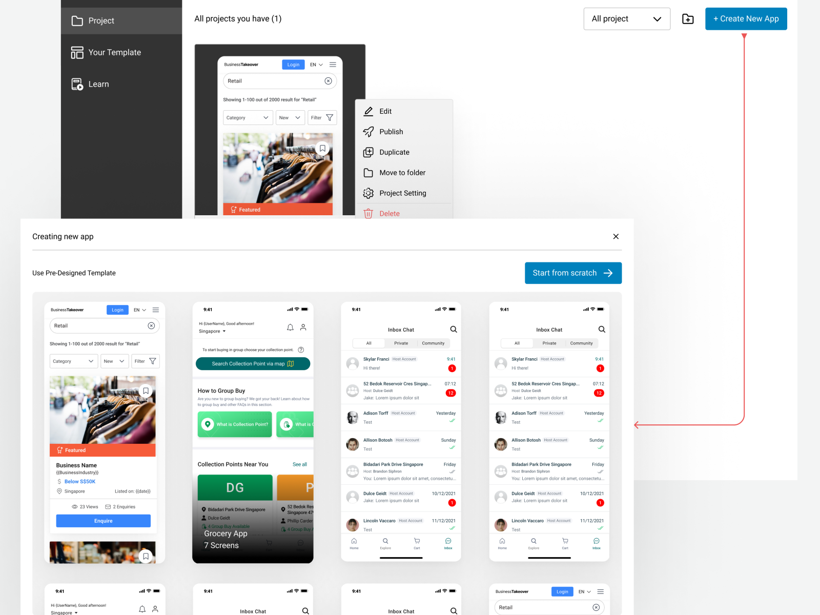No-Code Template Project by Nas on Dribbble