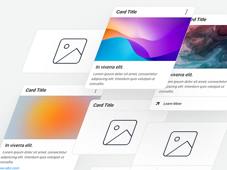 Card UI designs, themes, templates and downloadable graphic elements on ...