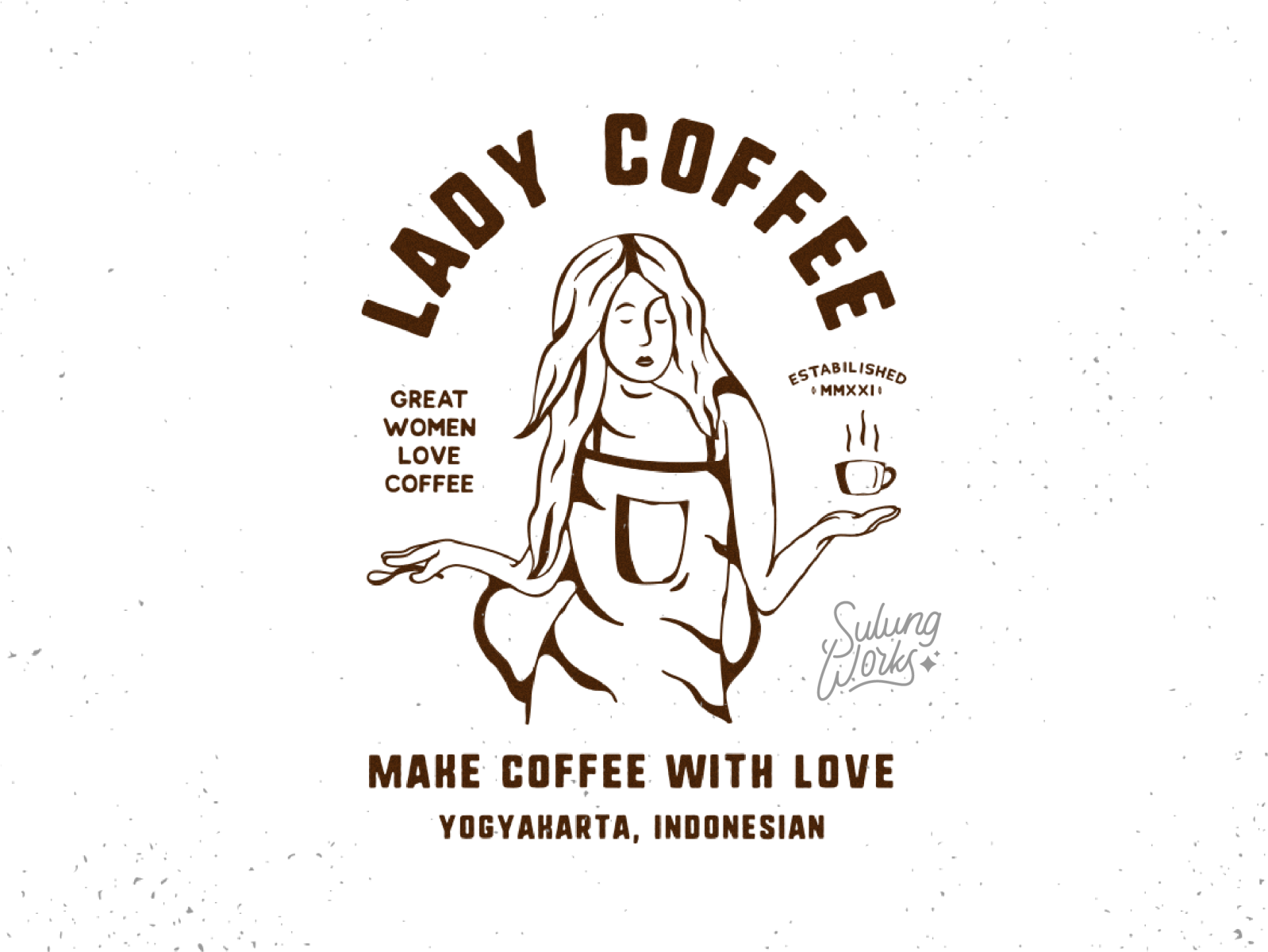 Lady Coffee by Sulung Works on Dribbble