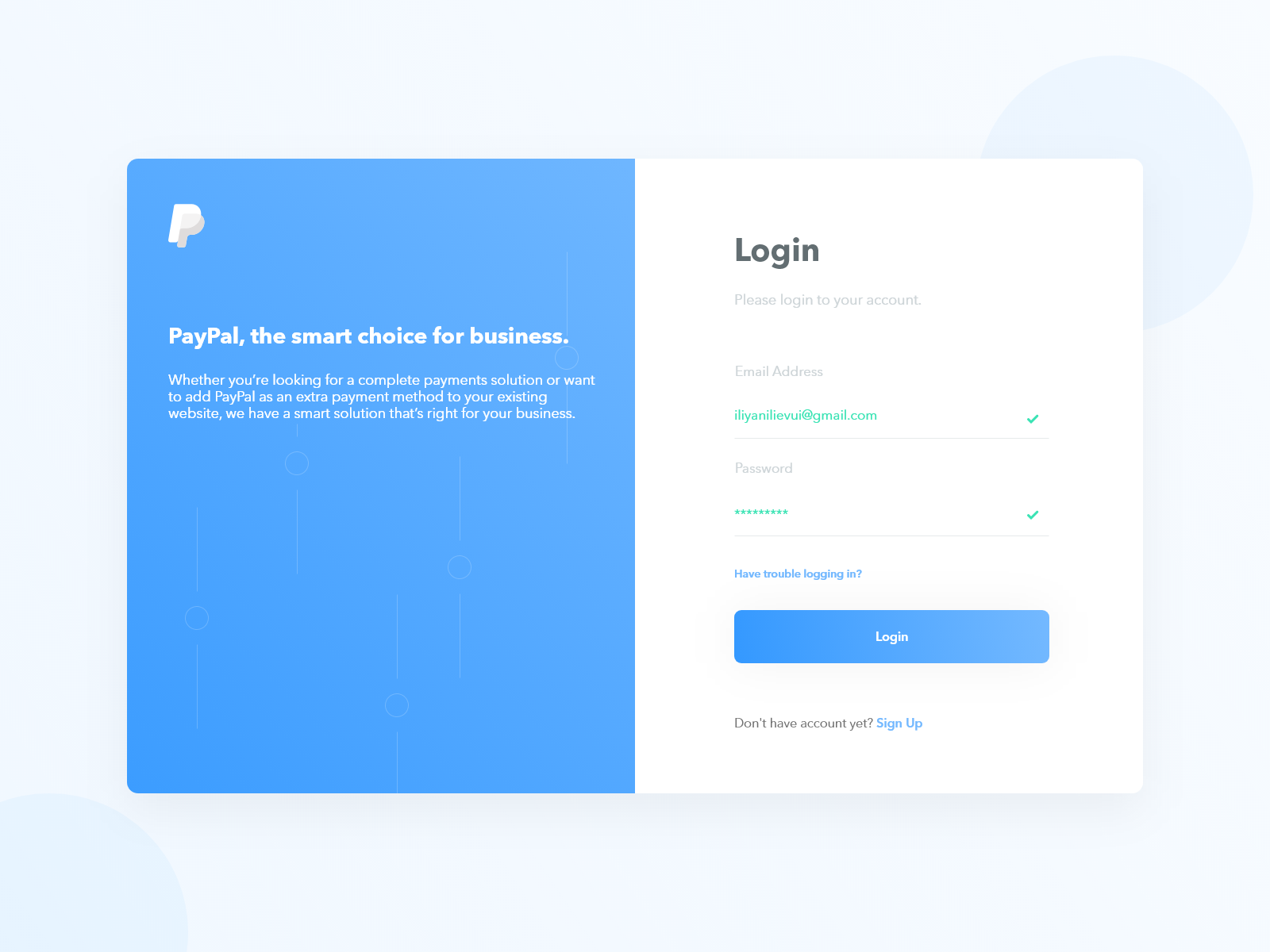 PayPal Redesign by Iliyan Iliev on Dribbble