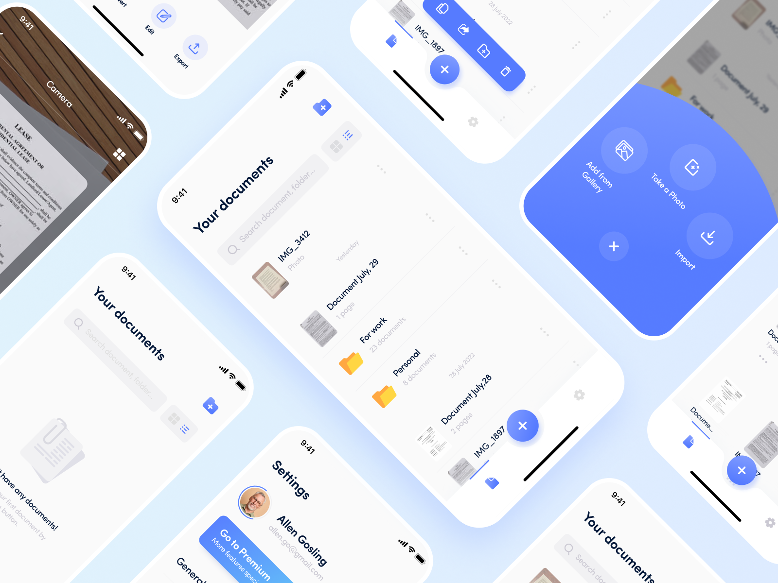 Scanner document app by Anna Babich 🇺🇦 on Dribbble