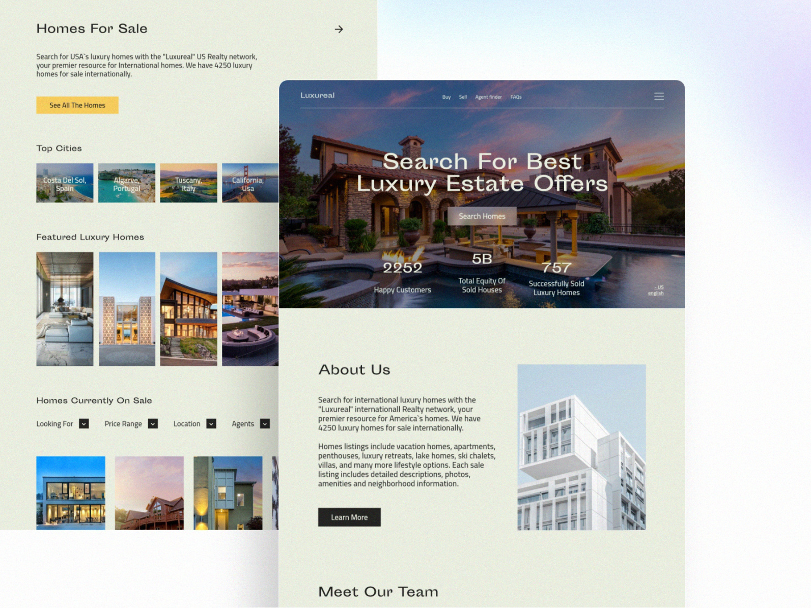 Luxury Real Estate by Johnny Wolf on Dribbble