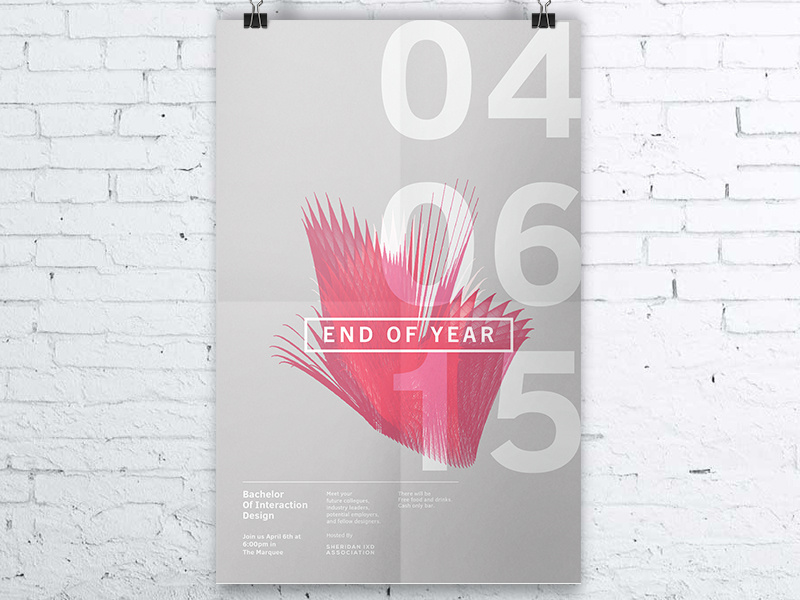 End Of Year Poster by Riley Co on Dribbble