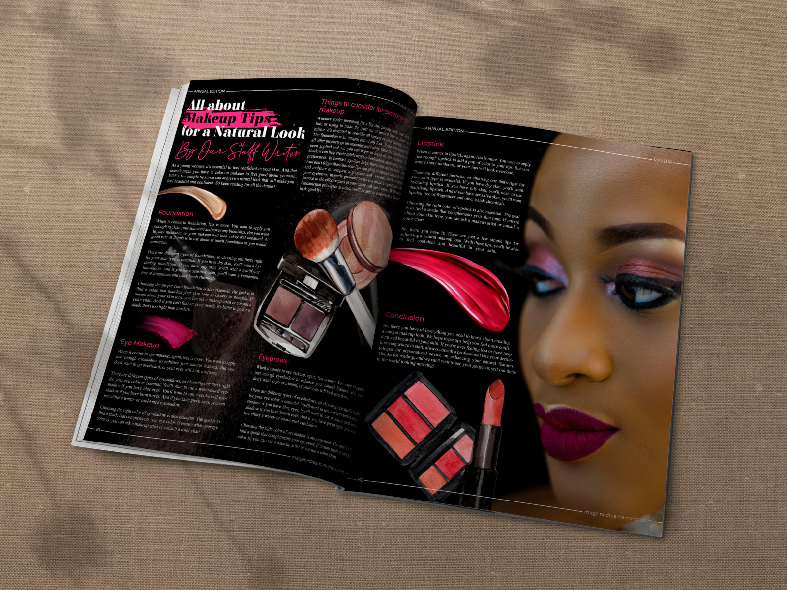 Magazine Design by Nehal Siddiqi on Dribbble