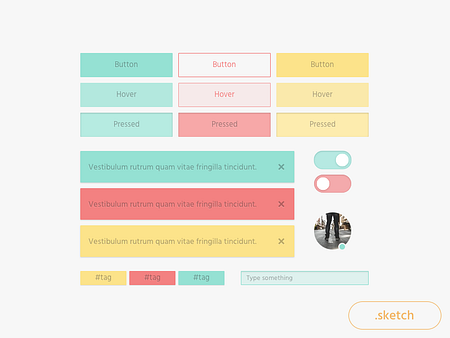 Mini Ui Kit [freebie] by Thanasis on Dribbble