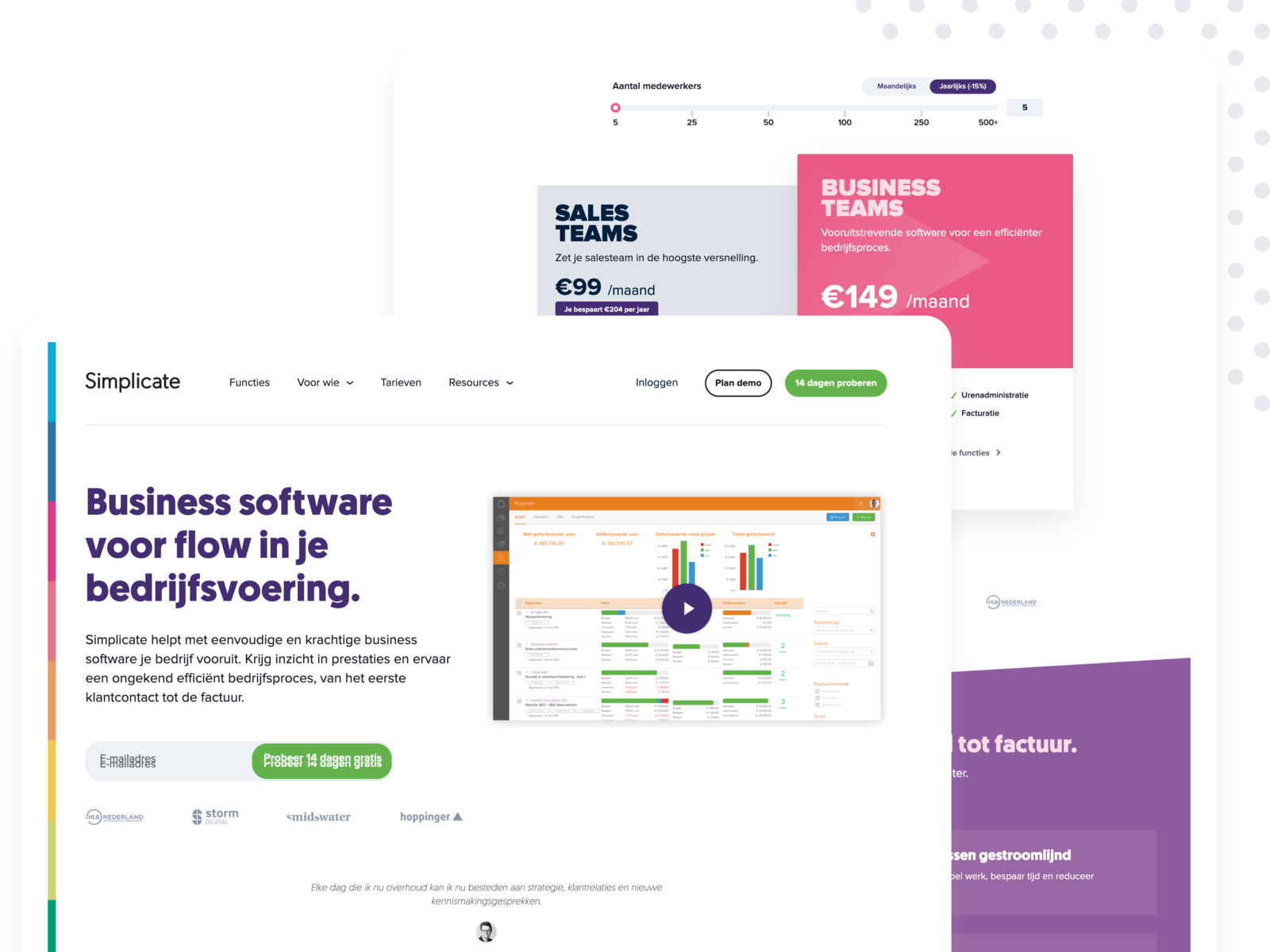 Simplicate website by SuperCraft on Dribbble