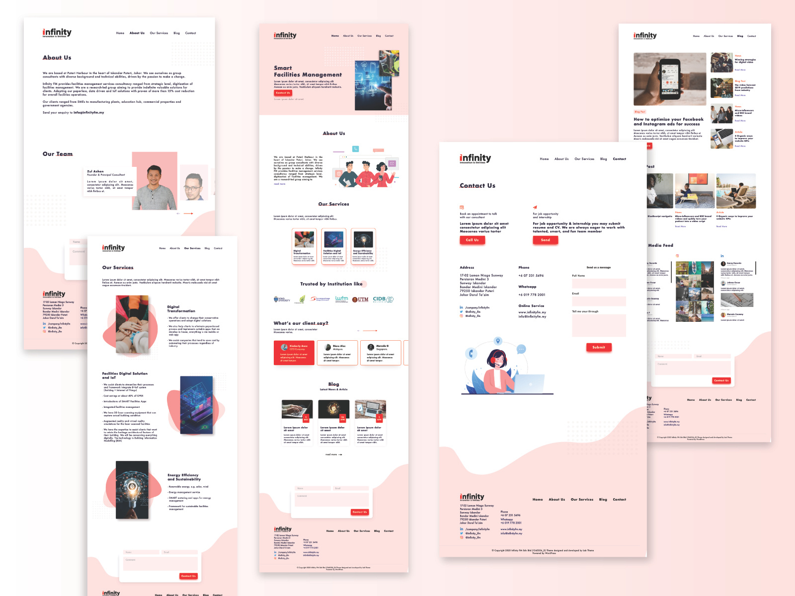 Infinity Website by Rendy Tomaluweng on Dribbble