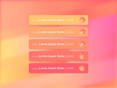 Checklist UI by Nick Jacoy on Dribbble