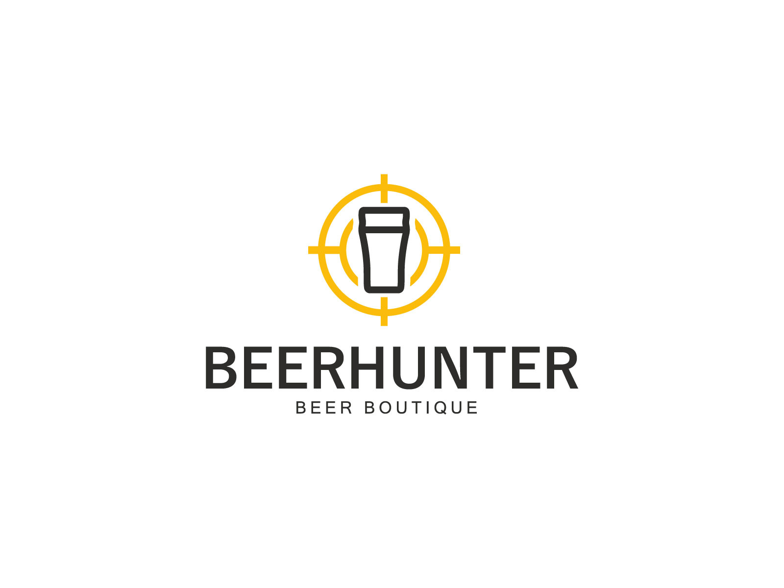 logo for a beer store - BeerHunter by Katerina Lonchar for LF.Agency on ...