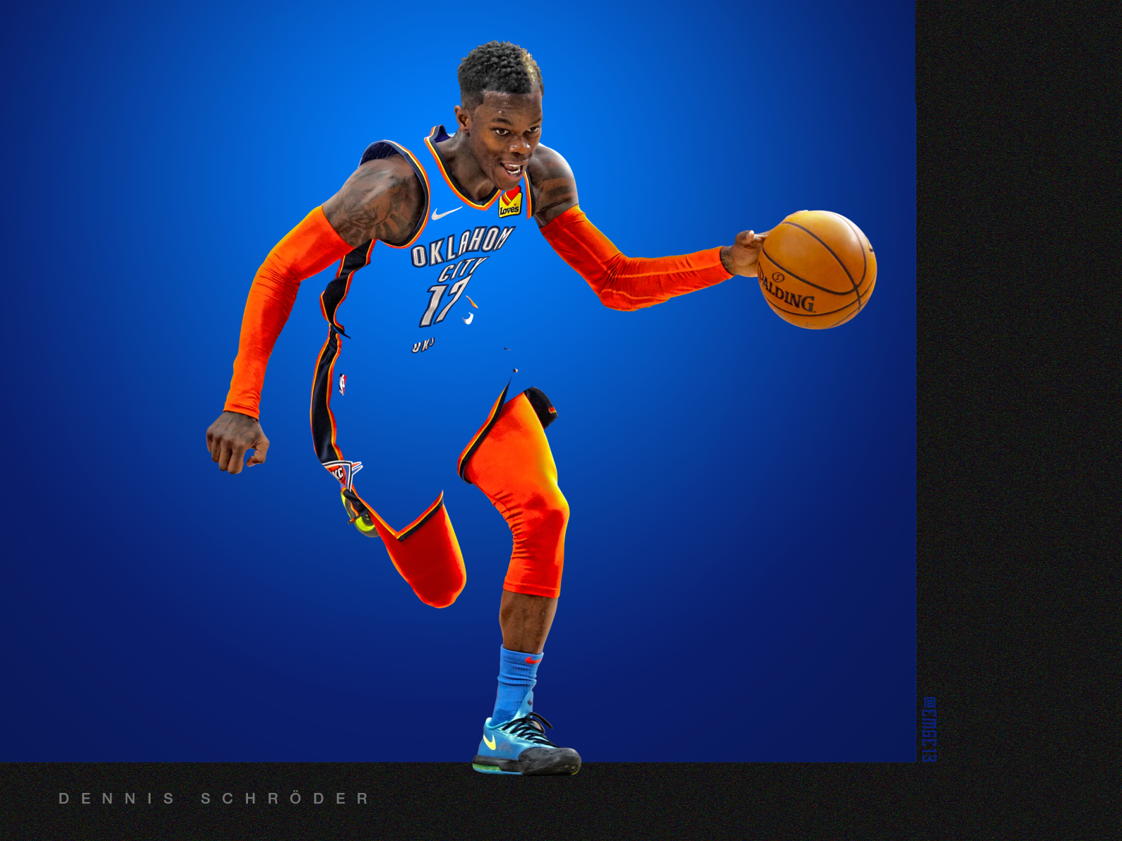„COLOR BOUND“ Dennis Schröder artwork by Mike Gyamfi on Dribbble