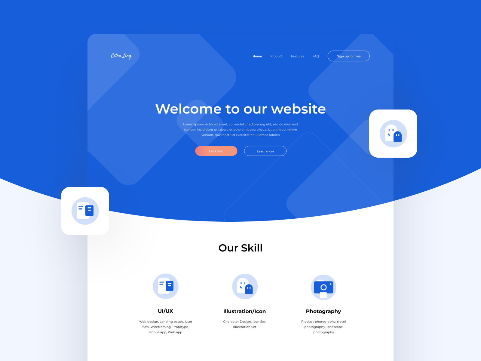 Landing Pages UI Exploration by Darma Bayu on Dribbble