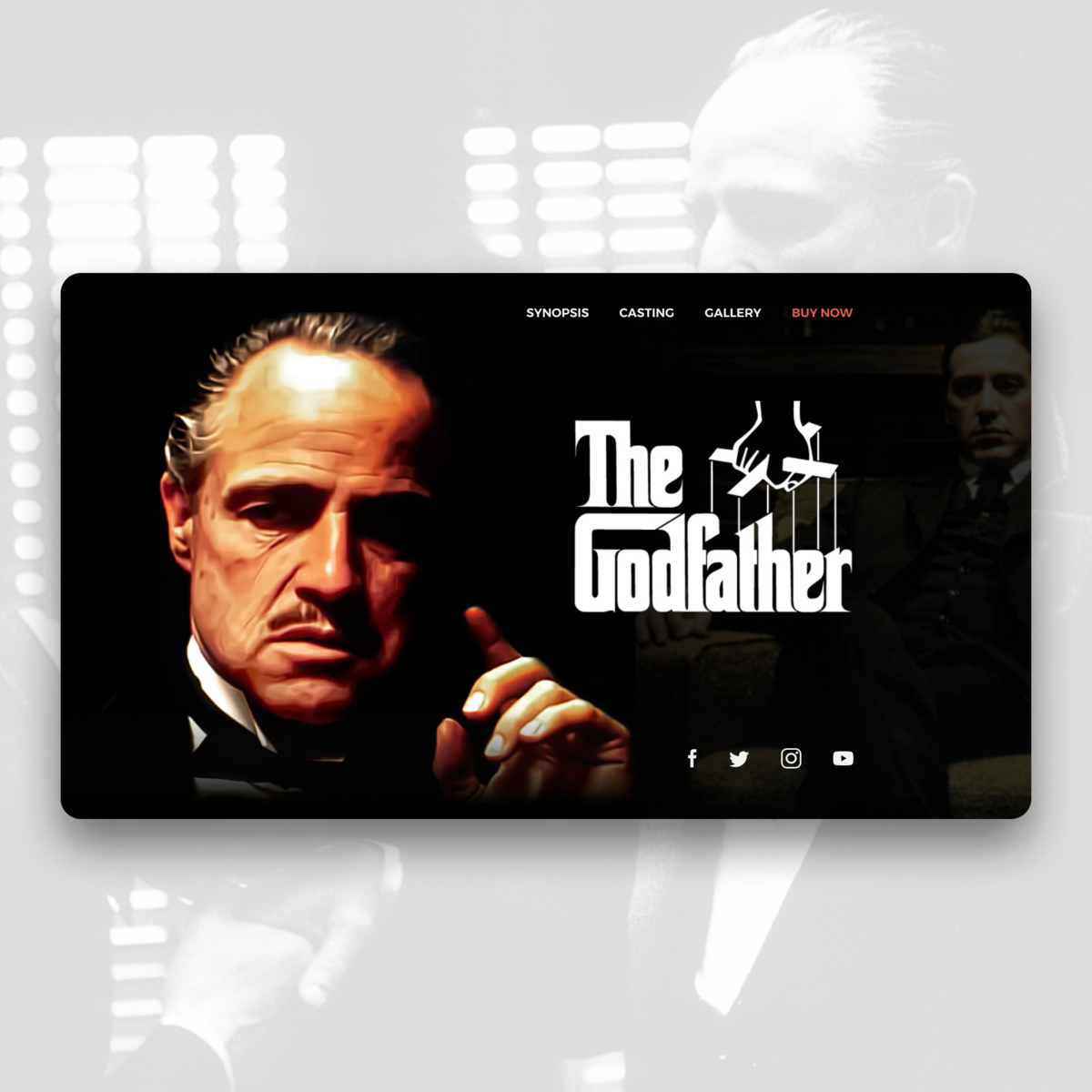 The Godfather - Website Concept by Kelwin on Dribbble