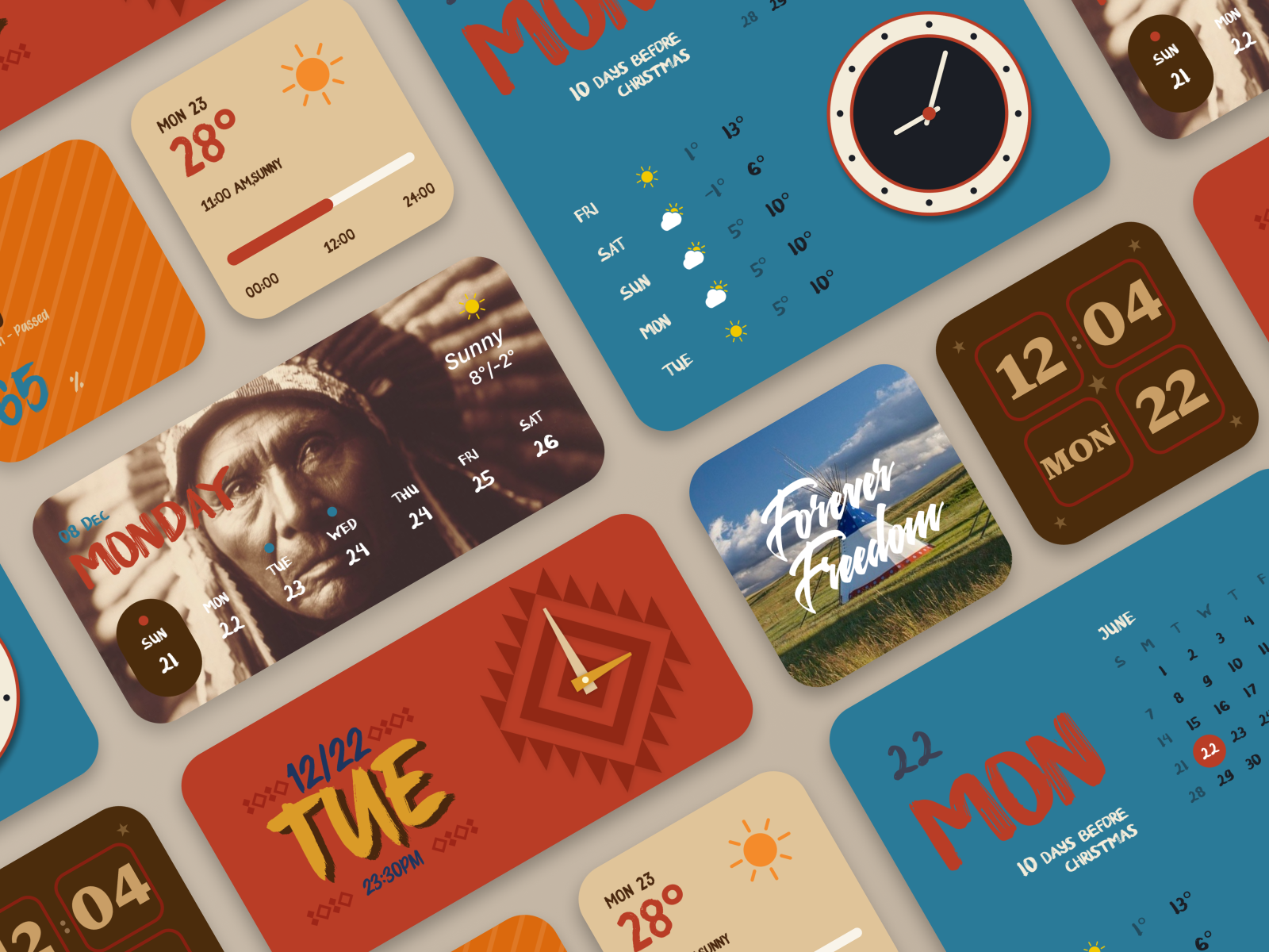 Native American Style Widgets by Triple-tension on Dribbble